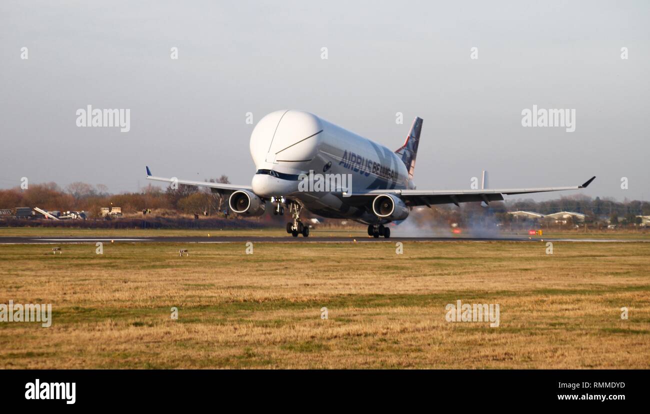 Broughton ,Uk The New Beluga XL arrives in Uk for very first time ...