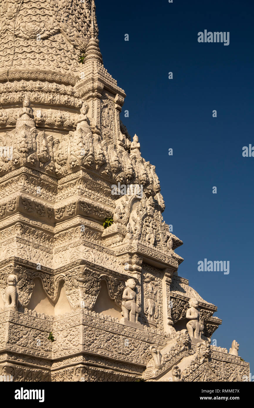 Cambodia, Phnom Penh, City Centre, Royal Palace, King Ang Duong’s stupa ...