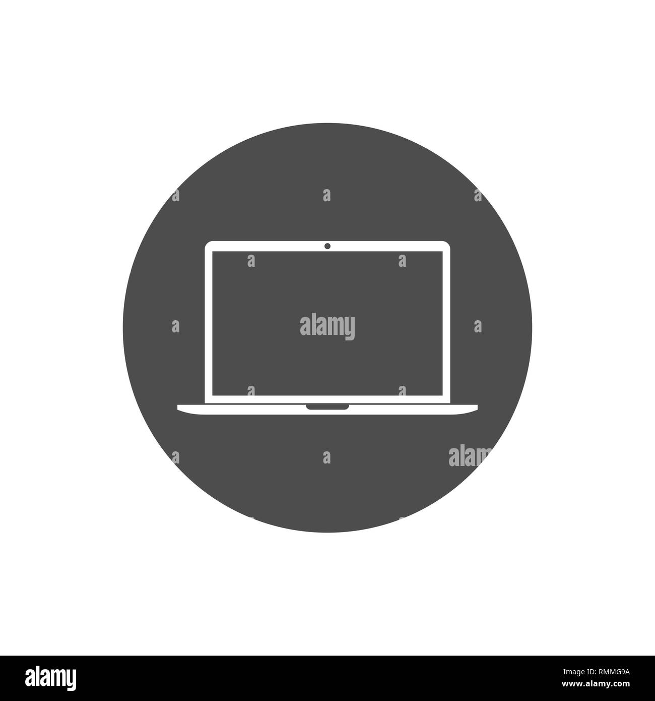 Vector illustration, Laptop Computer Icon flat Stock Vector Image & Art ...