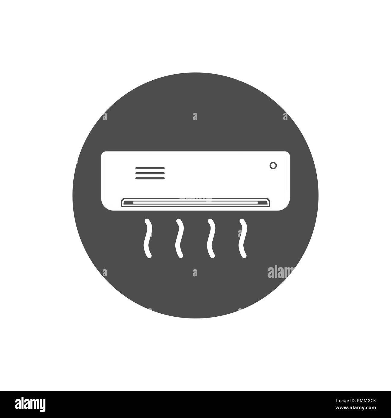 Vector illustration, flat design air conditioner Stock Vector Image ...