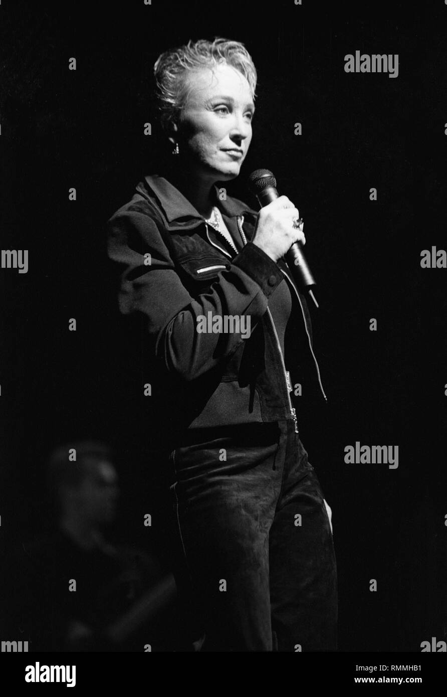 Country music artist Tanya Tucker is shown performing on stage during a ...