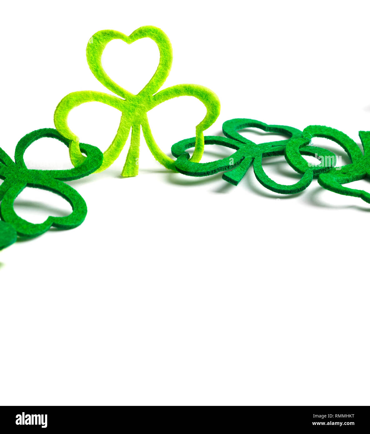 St Patrick's Day shamrock symbols Stock Photo - Alamy