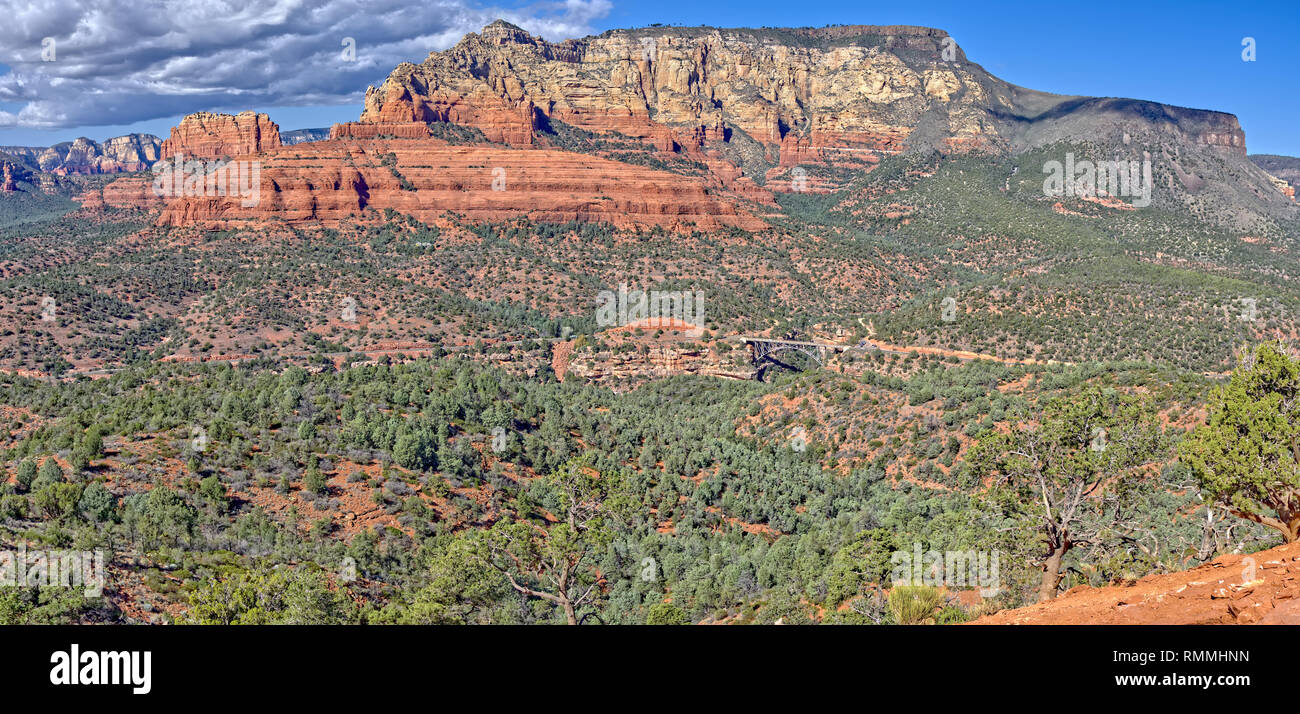 Wilson Mountain and Midgley Bridge, Sedona, Arizona, United States ...