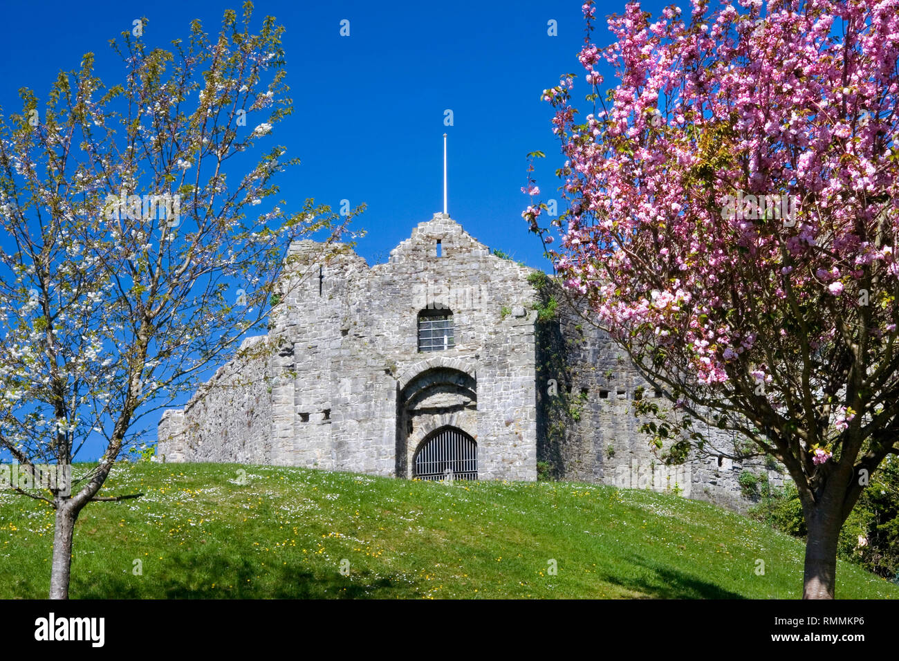 Oystermouth castle gower wales hi-res stock photography and images - Alamy