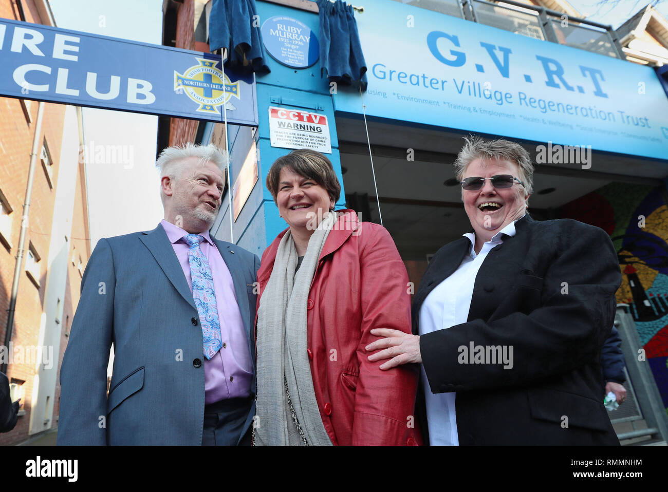 Tim and Julie Murray, the son and daughter of Ruby Murray, with DUP ...
