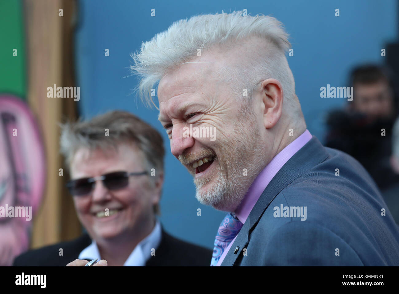 Tim and Julie Murray, the son and daughter of Ruby Murray, at an ...