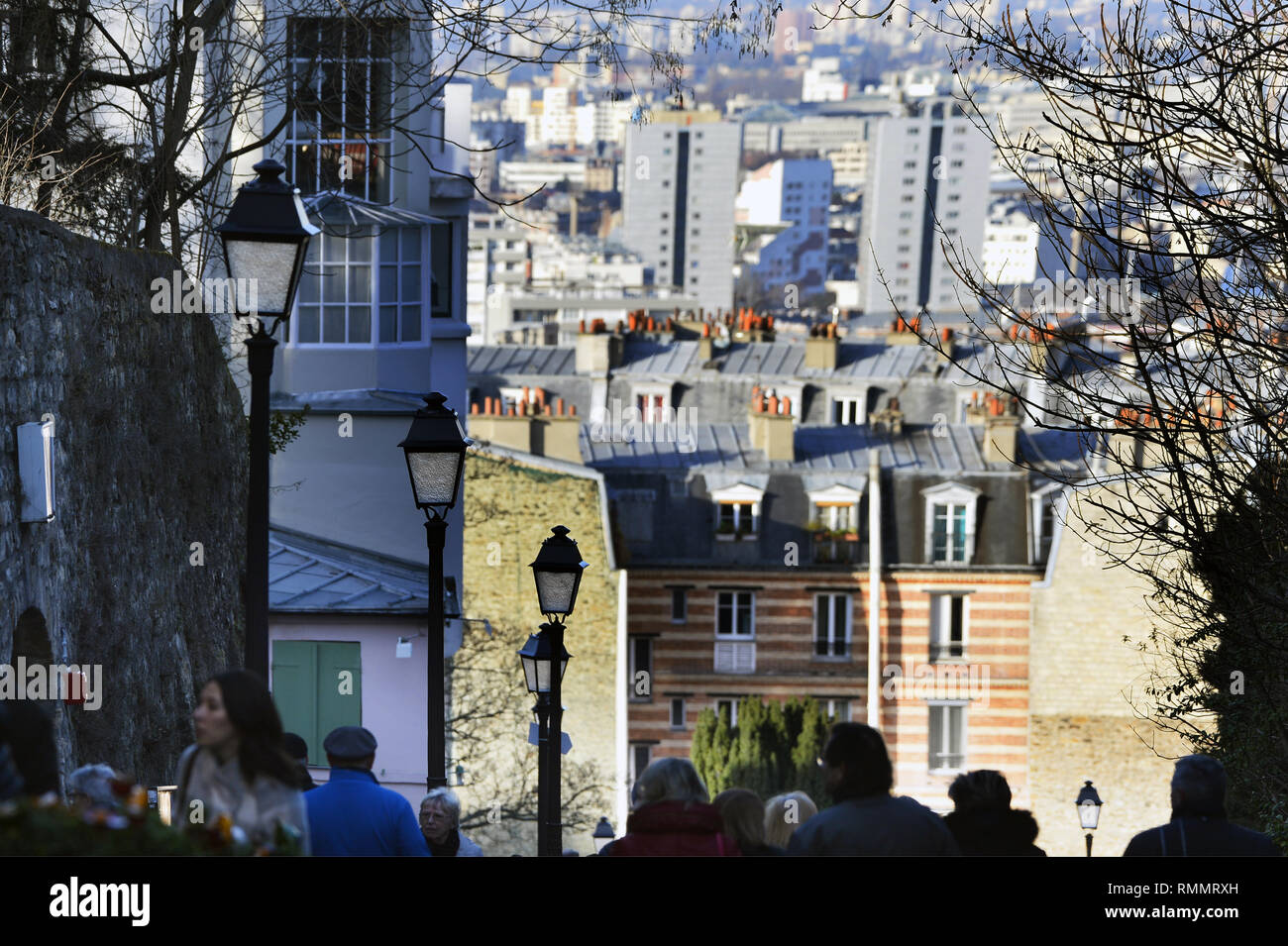 Le progres cafe montmartre paris hi-res stock photography and images ...