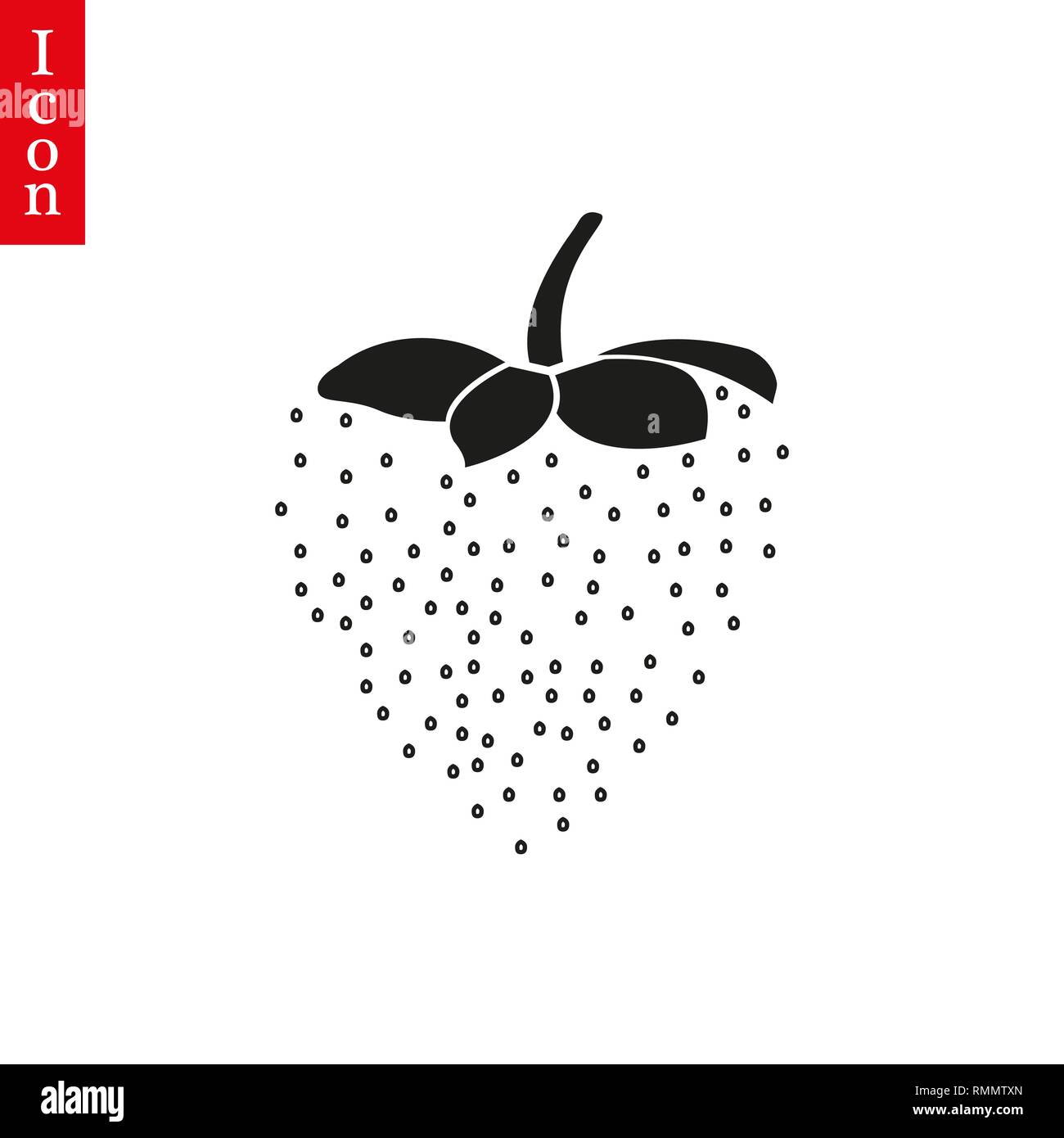 Strawberry vector icon. Strawberry vector illustration. Strawberry ...