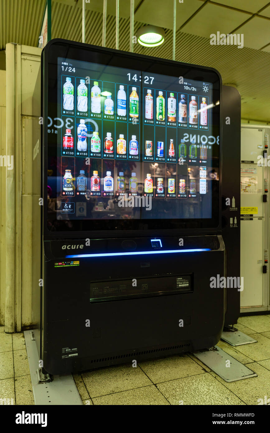 Electric Vending machine, Shinjuku station, Shinjuku-Ku,Tokyo,Japan ...