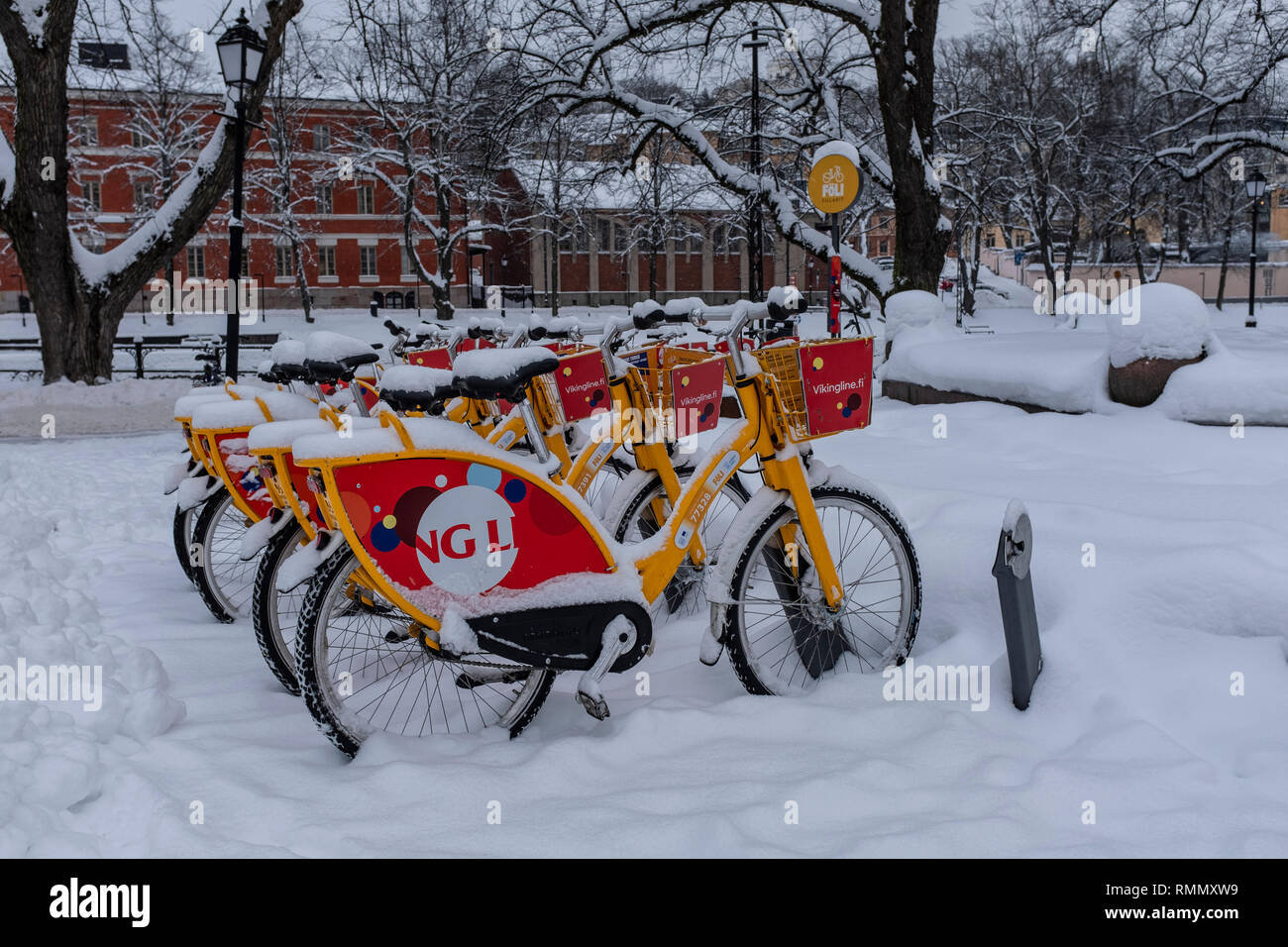 Citybikes of Turku Stock Photo - Alamy
