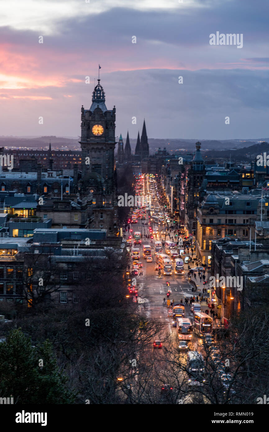 Edinburgh sunset landscape hi-res stock photography and images - Alamy