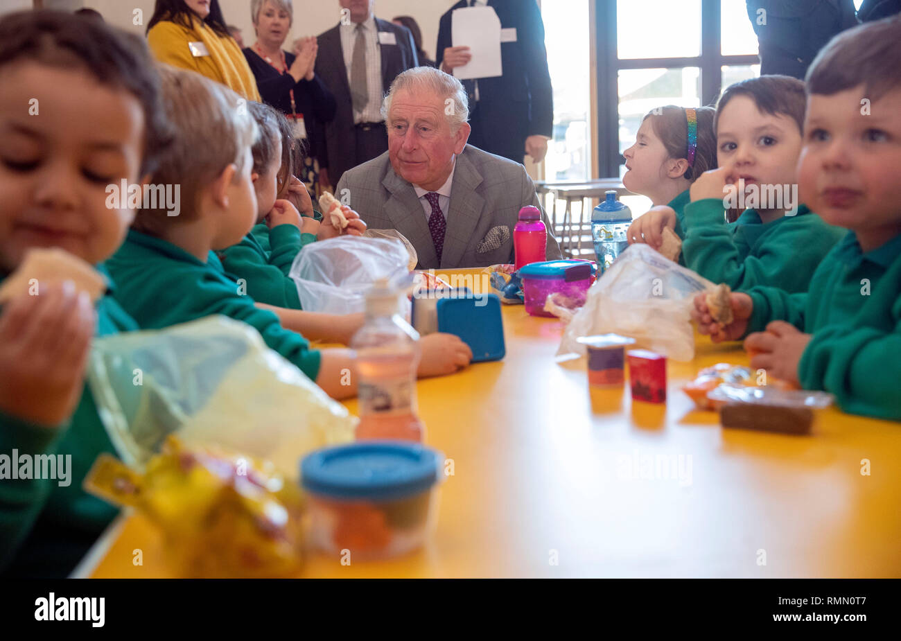 The Prince of Wales during a visit to Bletchingdon Parochial Church of ...