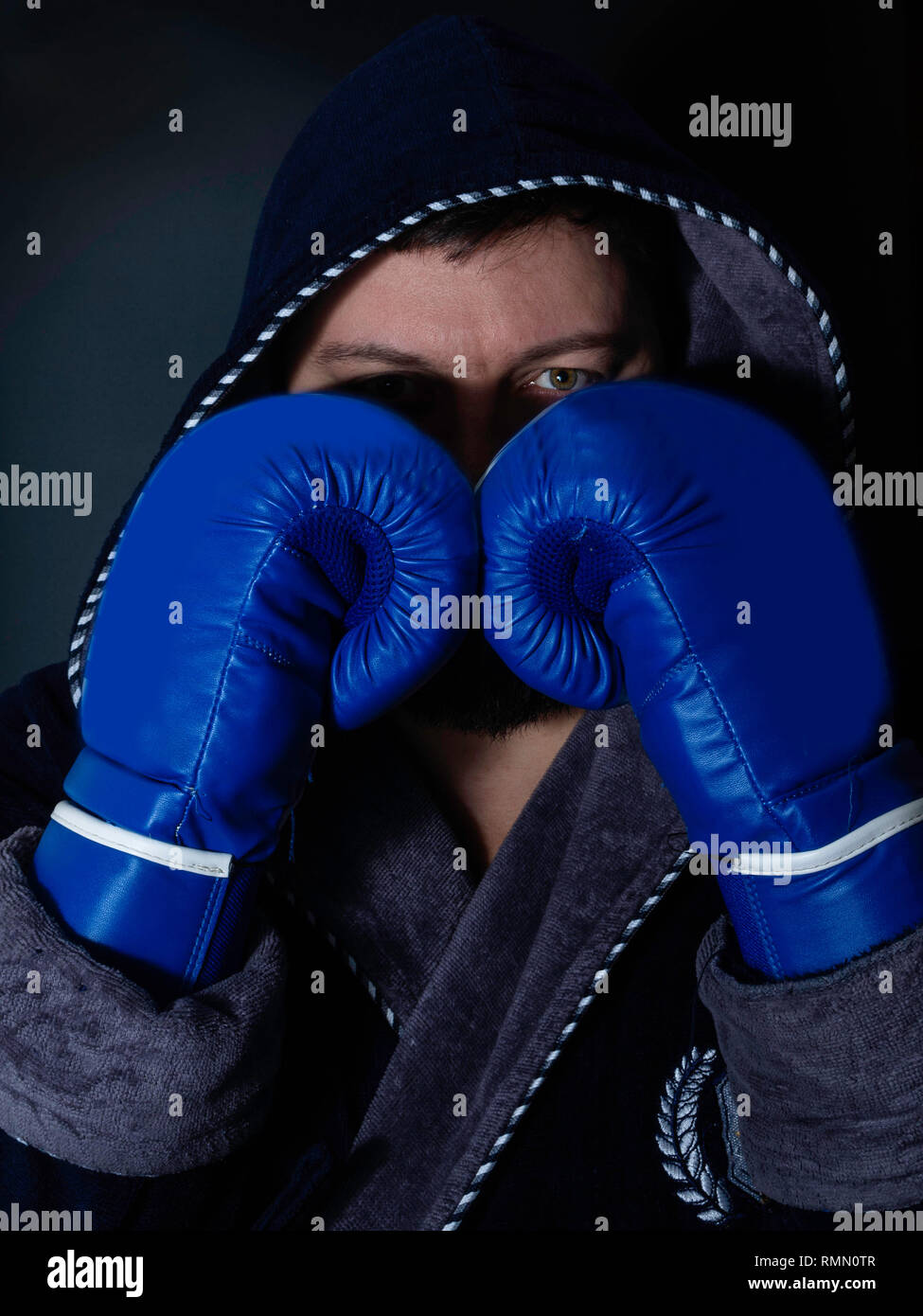 Portrait tough male boxer posing hi-res stock photography and images ...