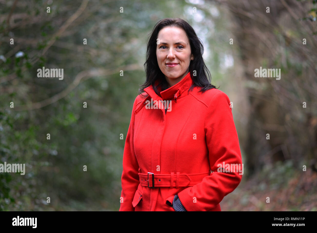 Author Rachel Burge near her home in rural East Susserx Stock Photo - Alamy