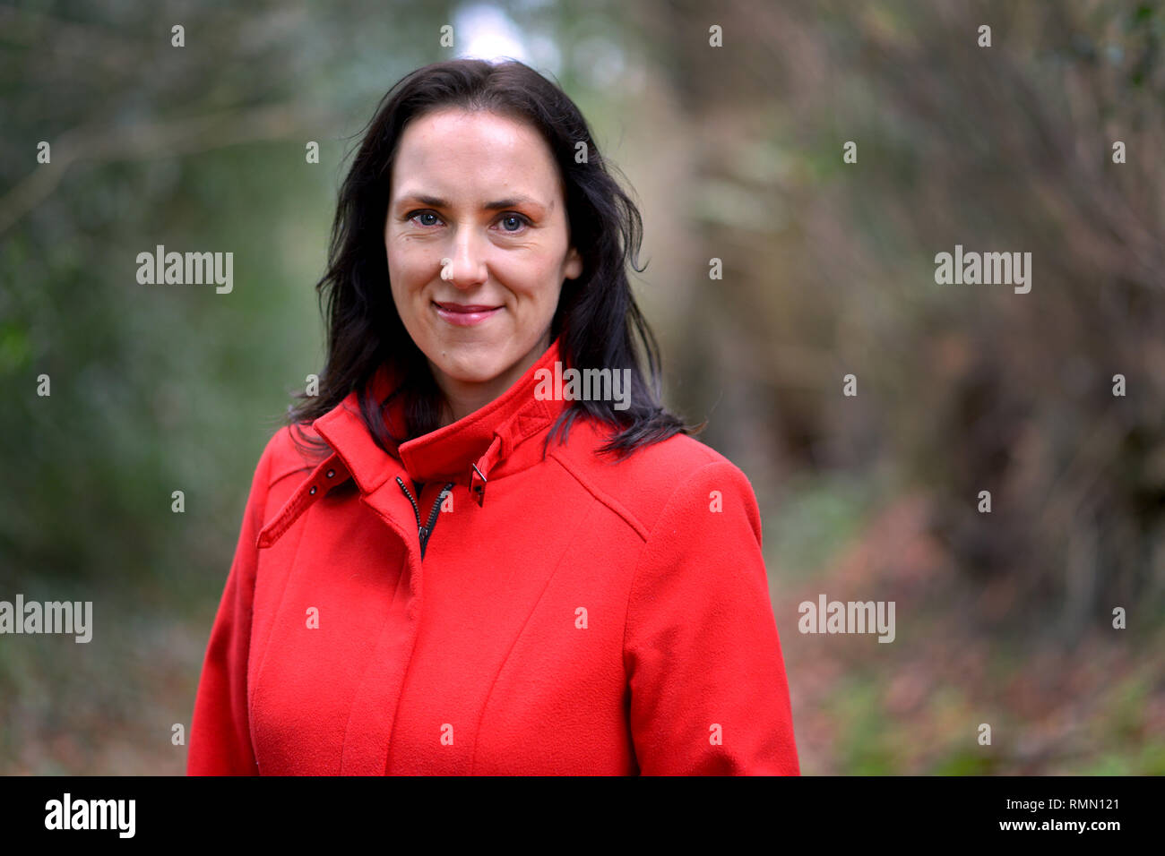 Author Rachel Burge near her home in rural East Susserx Stock Photo - Alamy