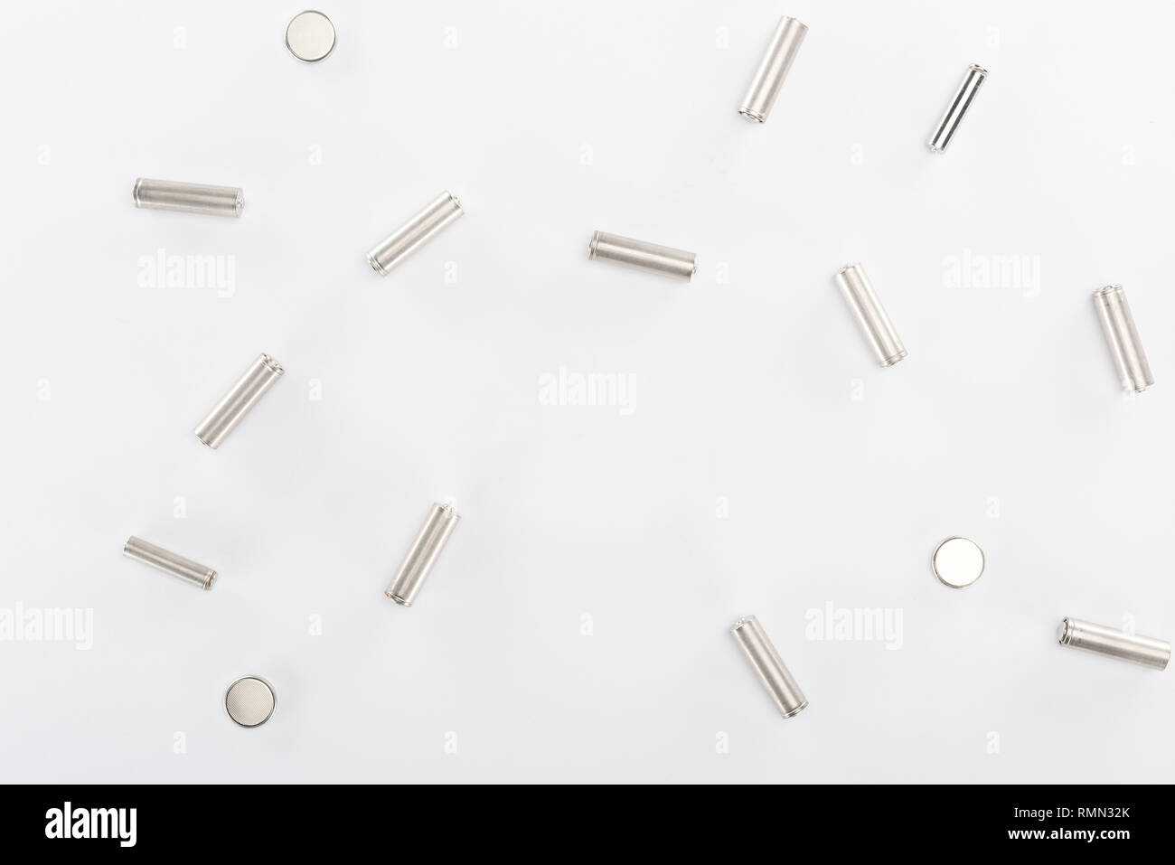 Top view batteries recycle hi-res stock photography and images - Alamy
