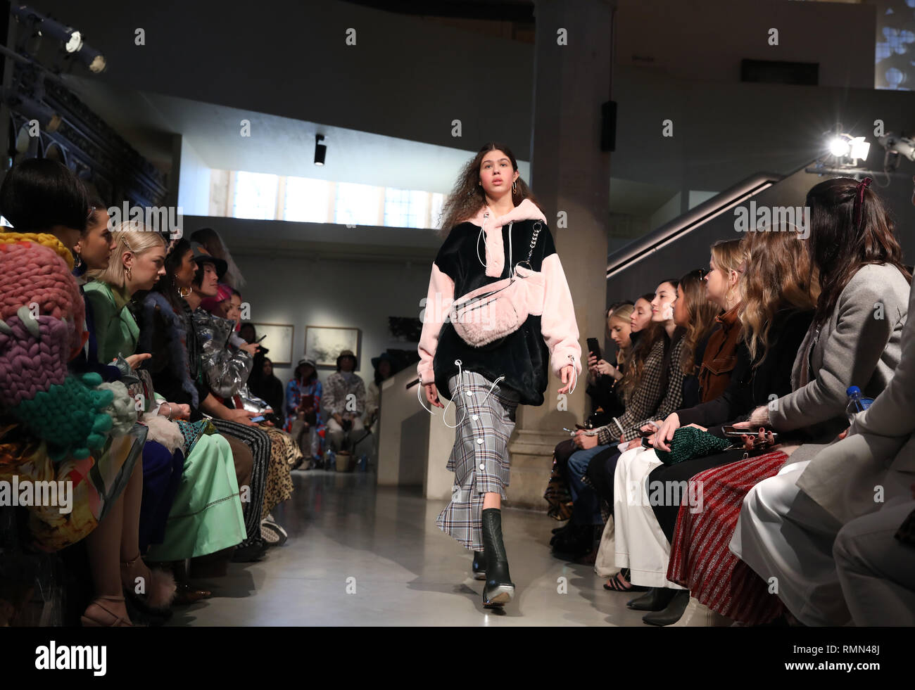 Models on the catwalk during the Jamie Wei Huang Autumn/Winter 2019 ...