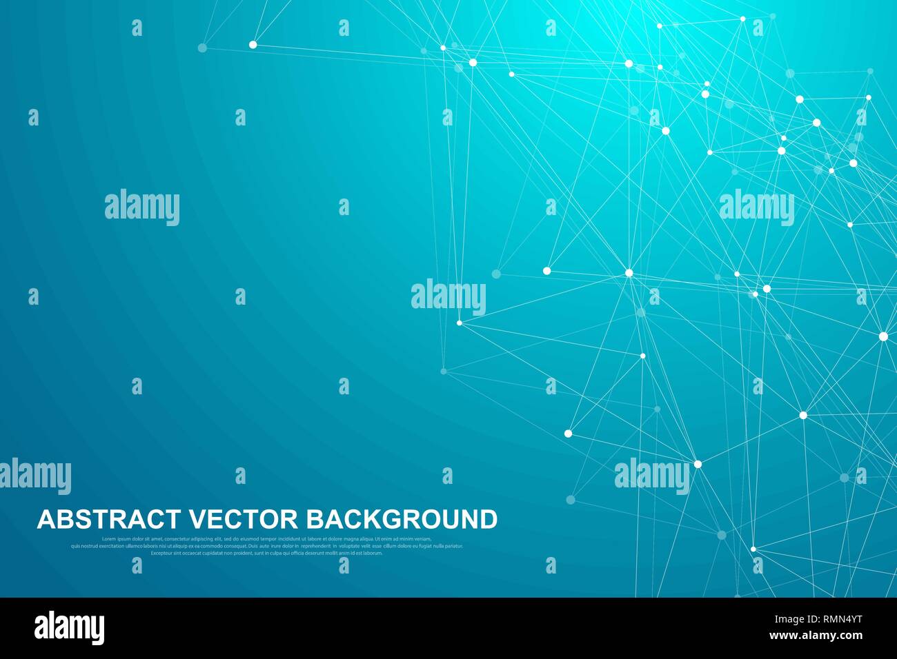 Networking connection concept abstract technology. Global network ...