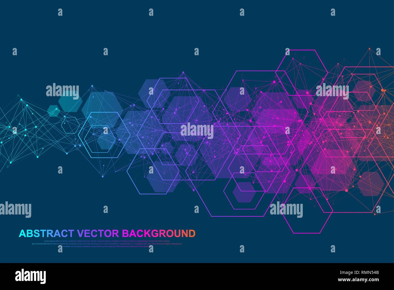Abstract medical background DNA research, molecule, genetics, genome ...