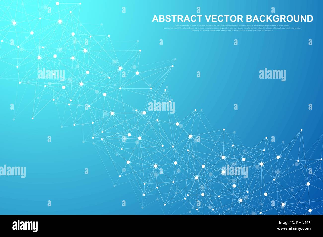 Networking connection concept abstract technology. Global network connections with points and ...