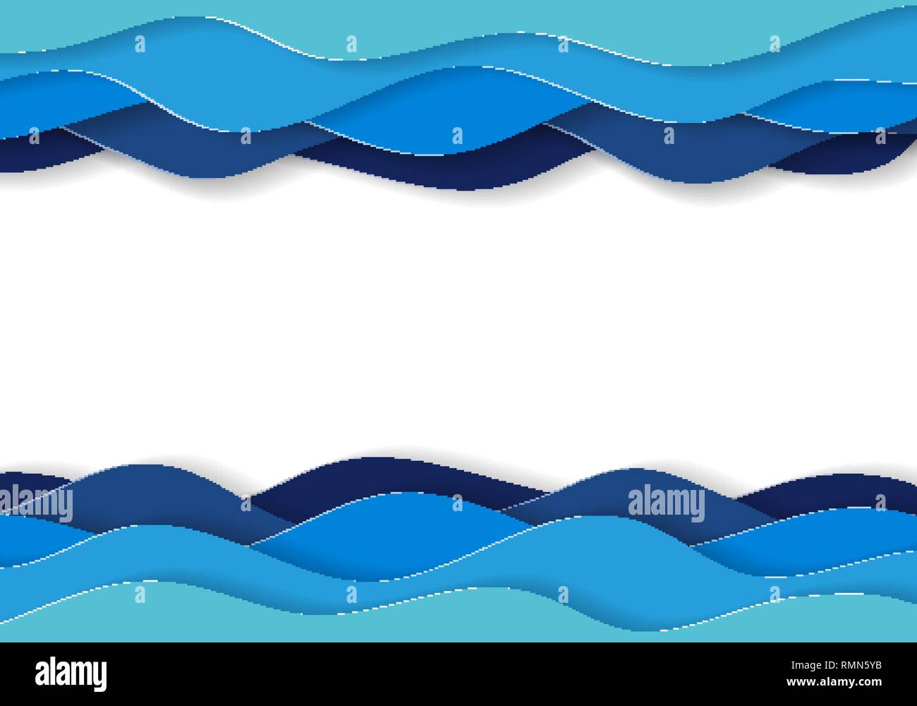 Abstract multi layered cartoon paper background with 3d effect Stock ...