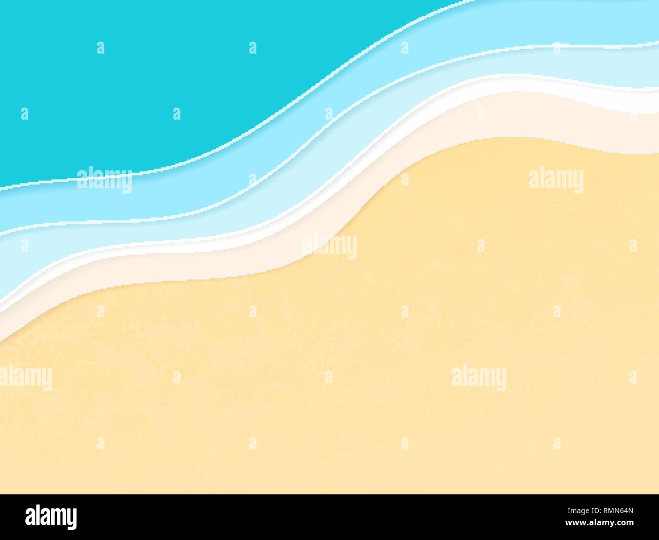 Water made of multi layered paper. Summertime background Stock Vector ...