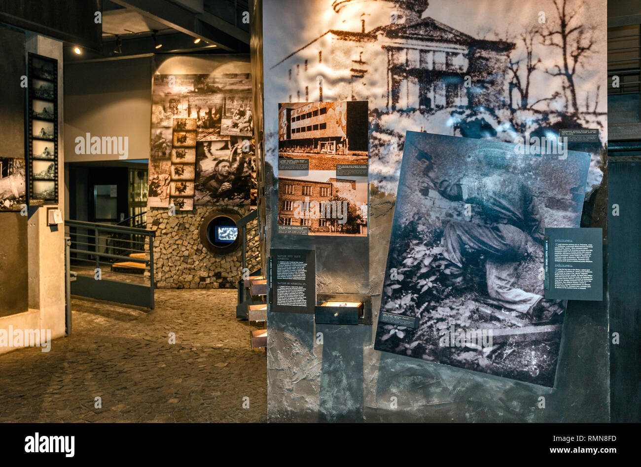 Displays at Warsaw Uprising Museum in Warsaw, Poland Stock Photo - Alamy