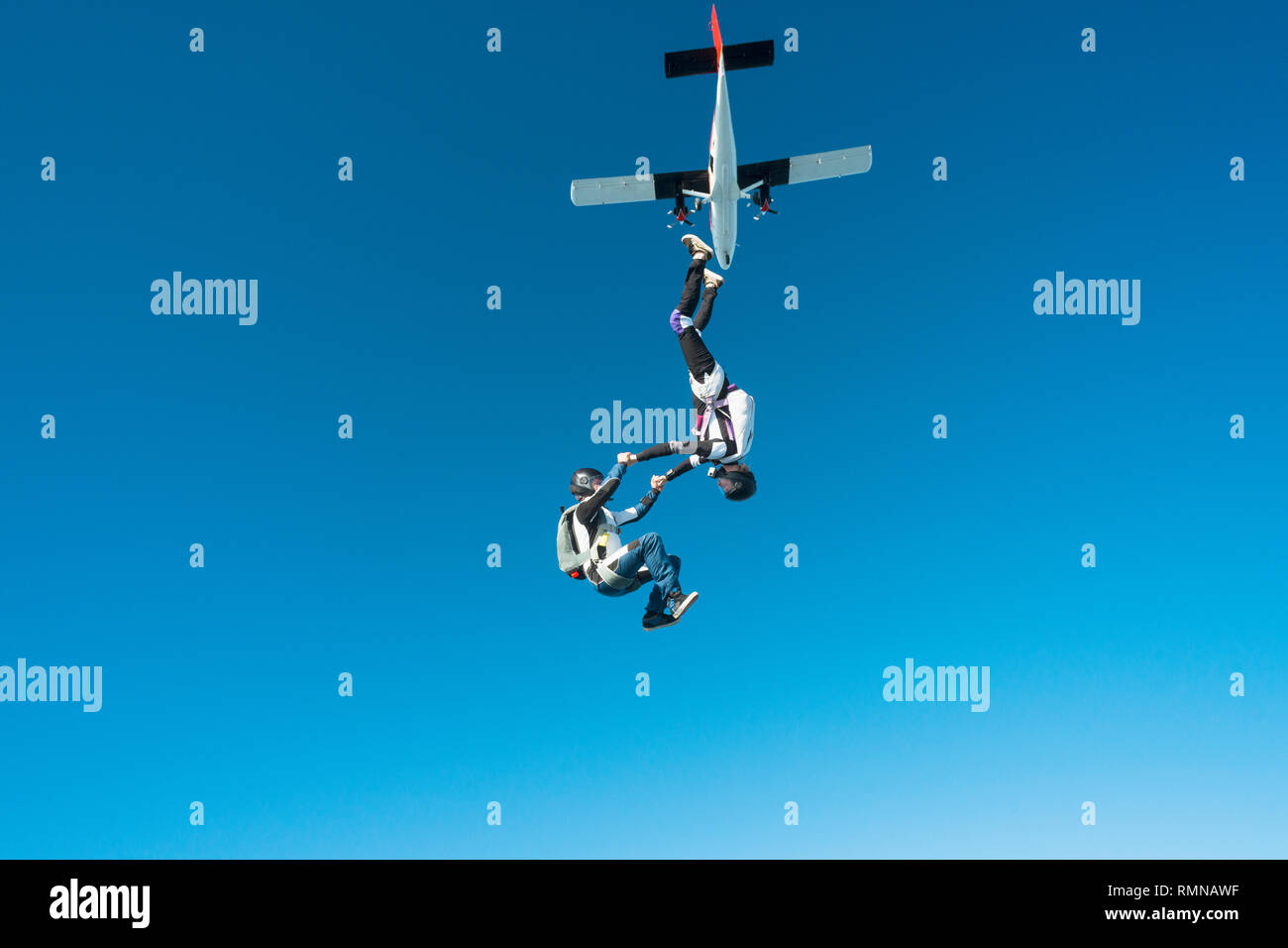 Skydivers formation hi-res stock photography and images - Alamy