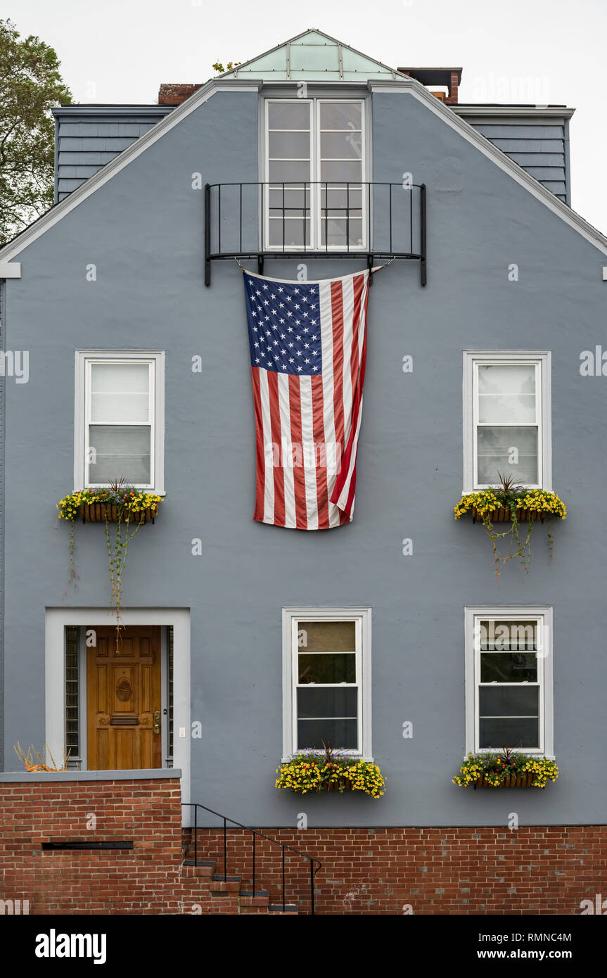 A large custom built house in a residential neighborhood in Plymouth MA ...