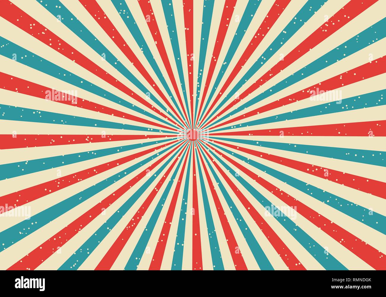Retro Sunburst And Rays Comic Cartoon Popart Style Background Abstract