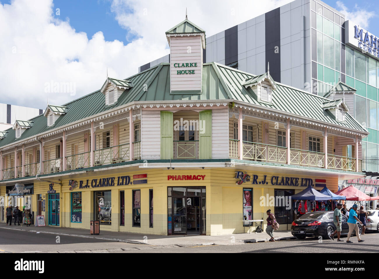French-style wooden Clarke House, Bridge street, Castries, Saint Lucia ...