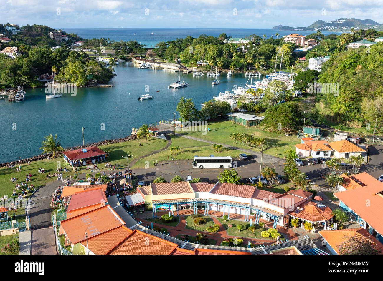 Bars and Duty Free Shops at Pointe Seraphine by Cruise Ship Terminal ...