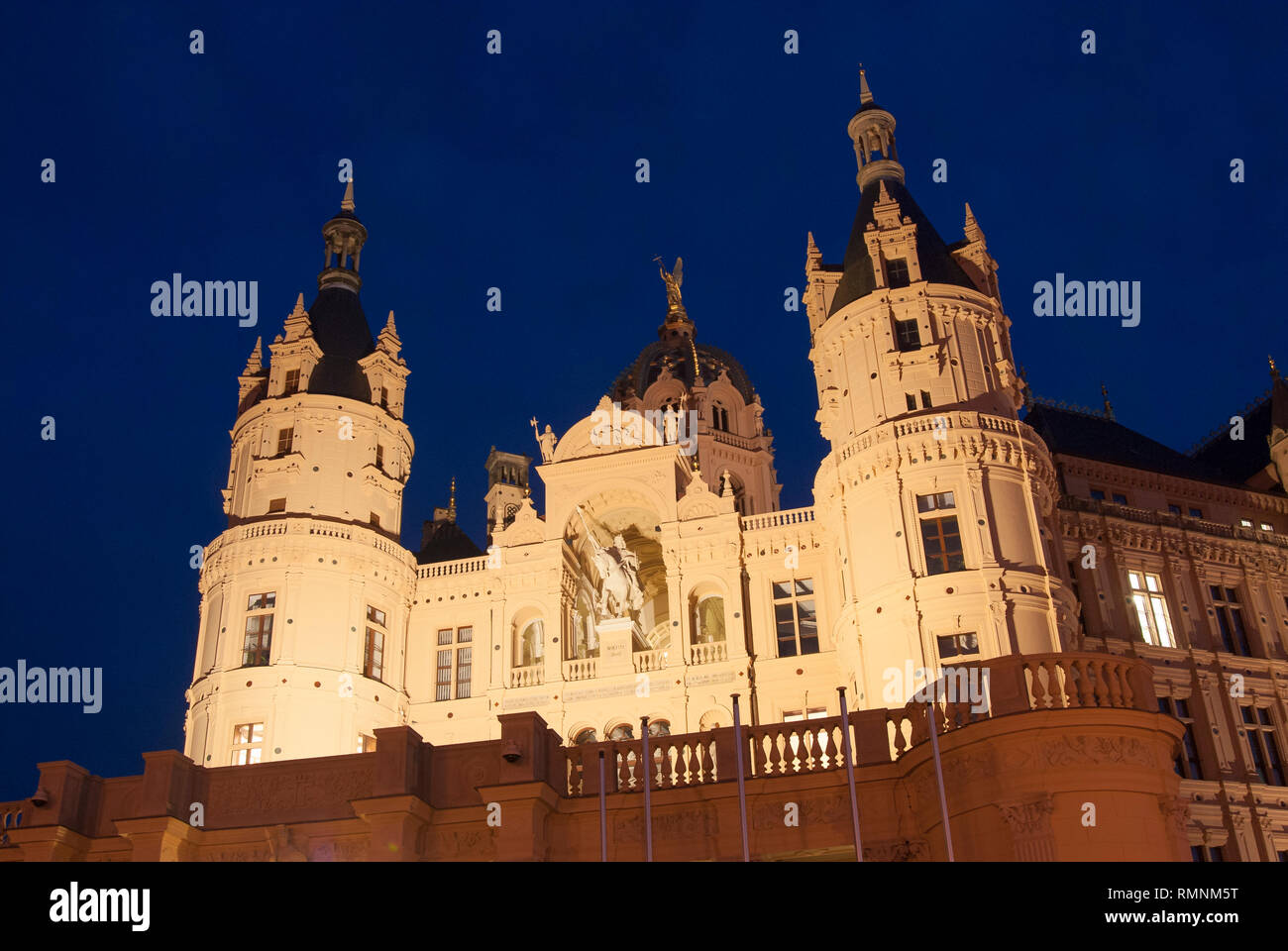 Schwerin, Schloss, Landtag, Landeshauptstadt, Mecklenburg-Vorpommern ...