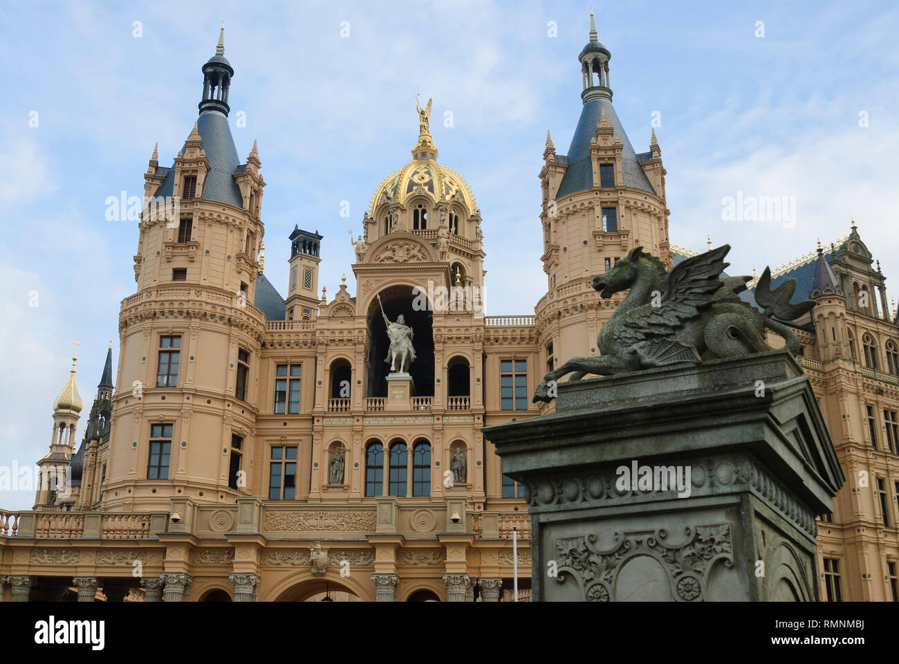 Schwerin, Schloss, Landtag, Landeshauptstadt, Mecklenburg-Vorpommern ...