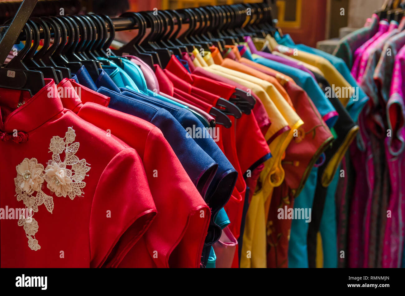 Cheongsam display hi-res stock photography and images - Alamy