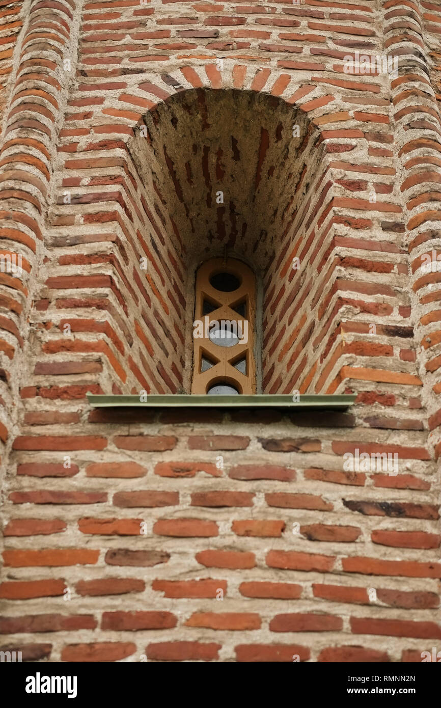Old window in an ancient monastery wall close up Stock Photo - Alamy