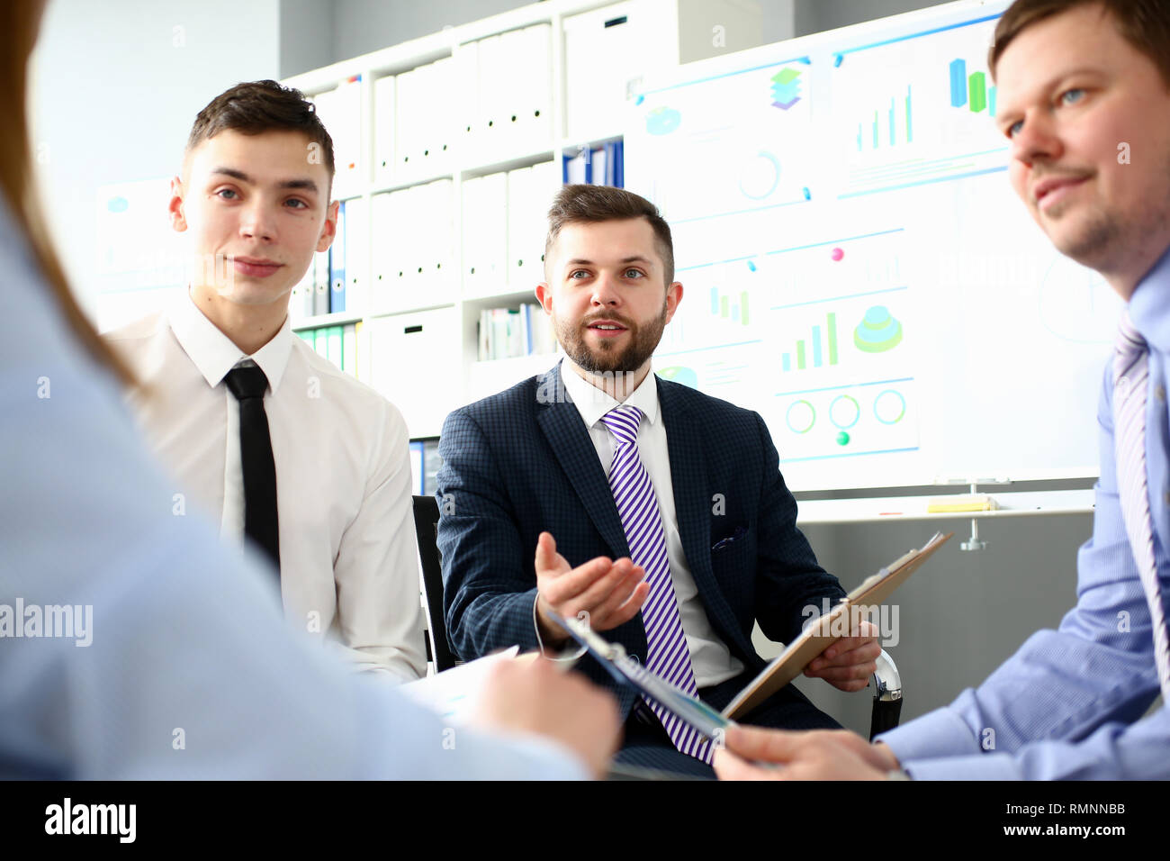 Young handsome teacher man in suit with Stock Photo - Alamy