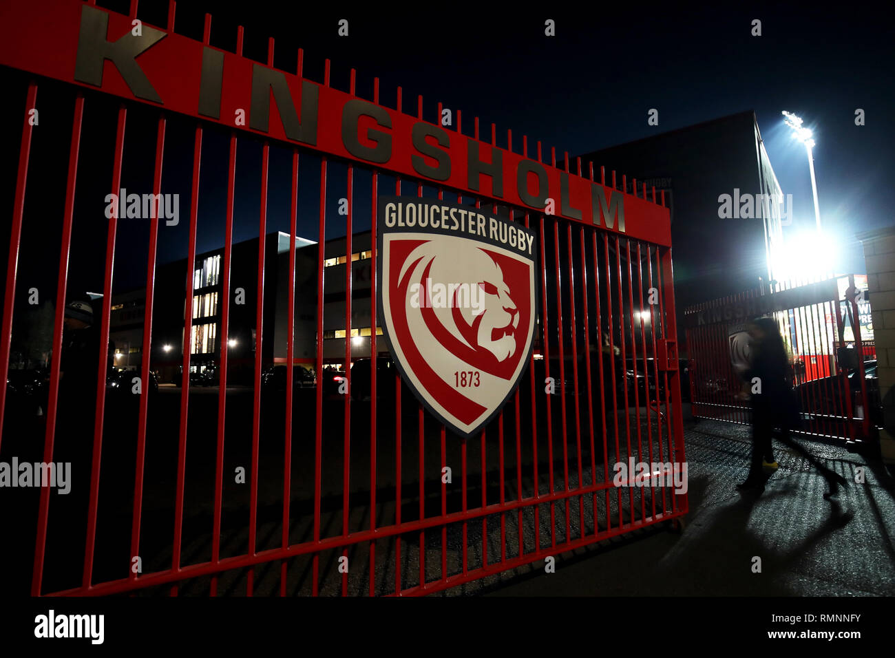 A general view kingsholm stadium gates hi-res stock photography and ...