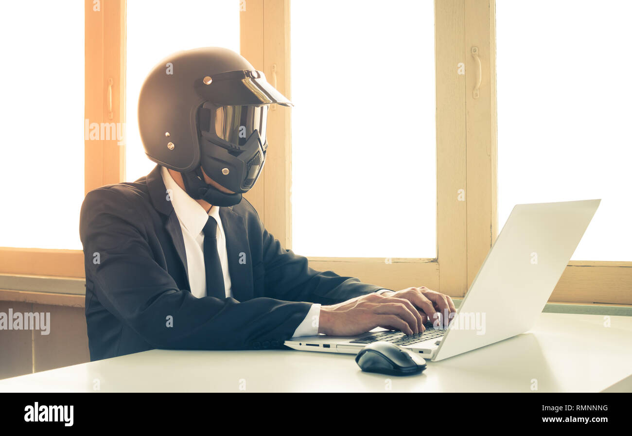Vintage AI Artificial Intelligence Businessman Concept Typing Laptop in ... Vintage AI Artificial Intelligence Businessman Concept Typing Laptop in ...