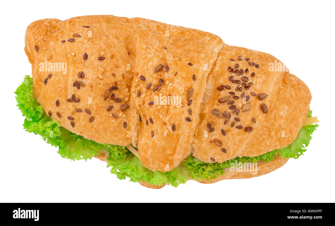 Gourmet croissant sandwich prosciutto Cut Out Stock Images & Pictures ...