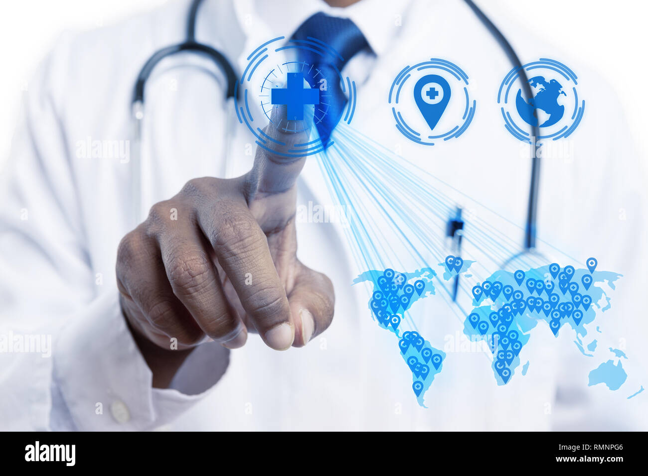 Map symbols hospital hi-res stock photography and images - Alamy