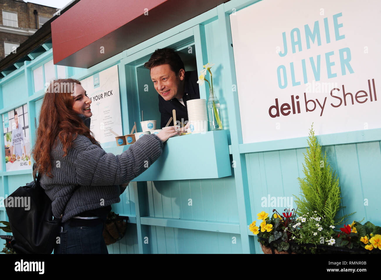Jamie Oliver road-tests new on-the-go food range at his smallest eatery ...
