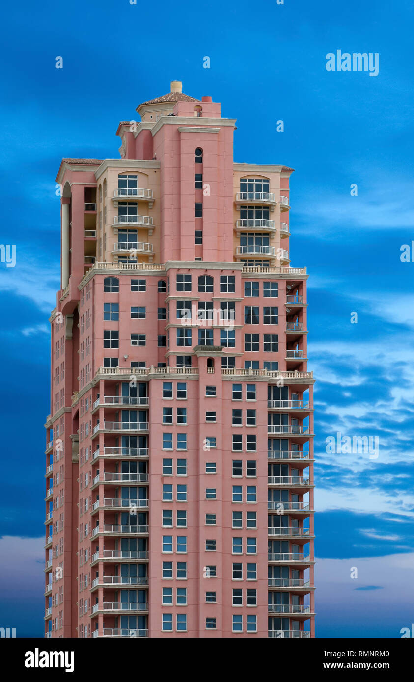 Residential complex with swimming pool landscape hi-res stock ...