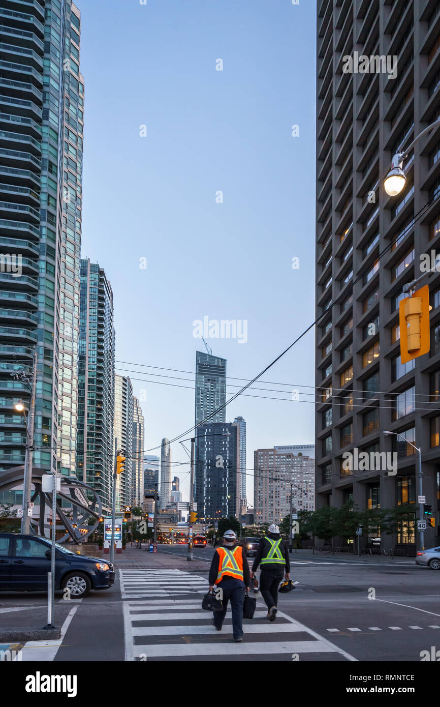Morning commute downtown Toronto Canada Stock Photo - Alamy