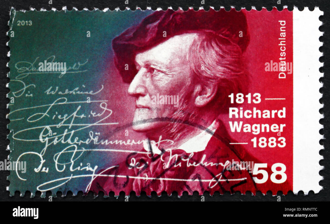 GERMANY - CIRCA 2013: a stamp printed in the Germany shows Richard ...