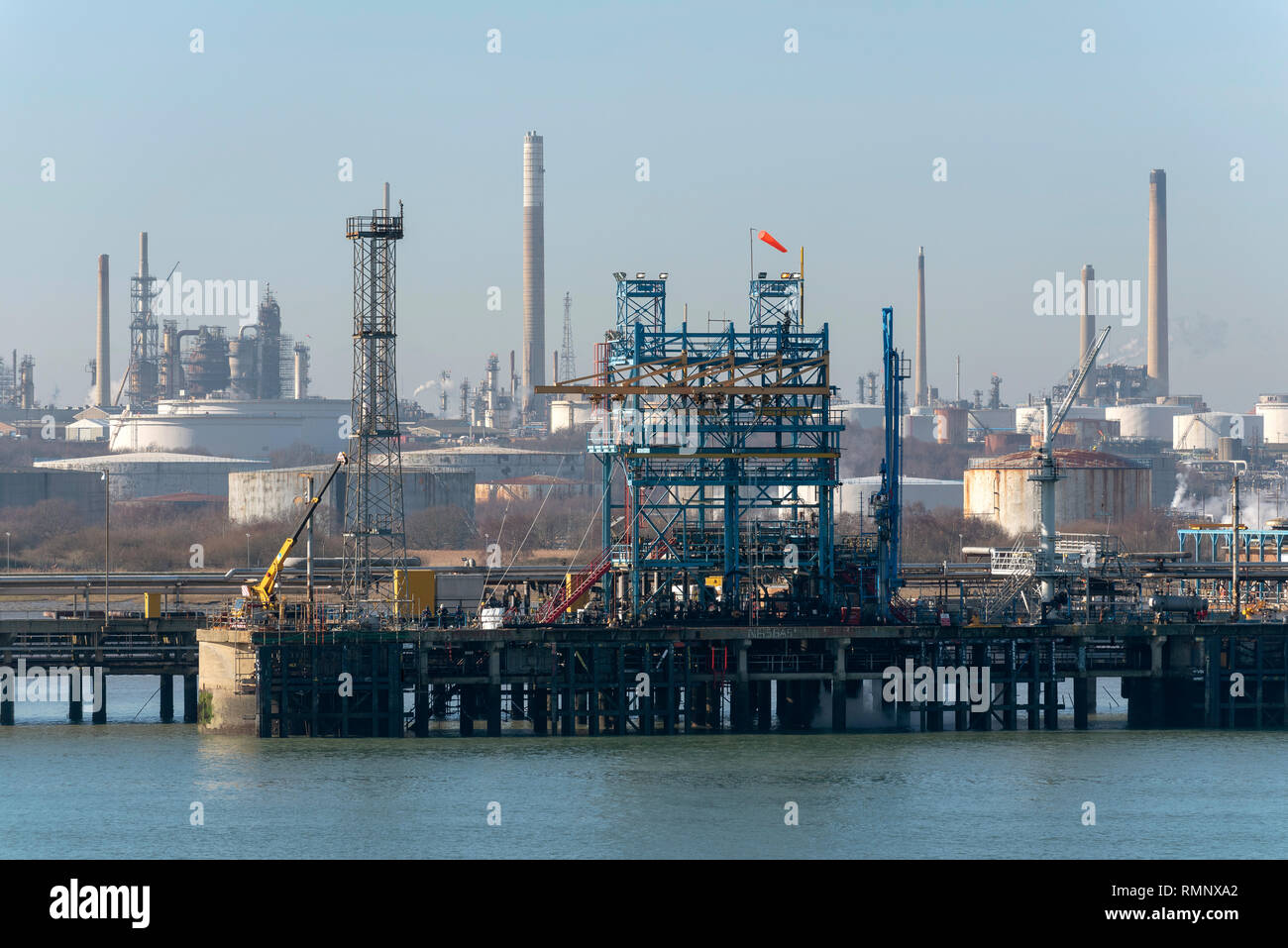 Berthing and off loading area for oil and chemical tankers delivering ...