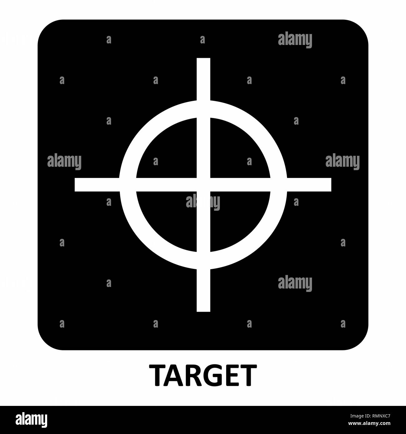 Business targeting icon simple Cut Out Stock Images & Pictures - Alamy