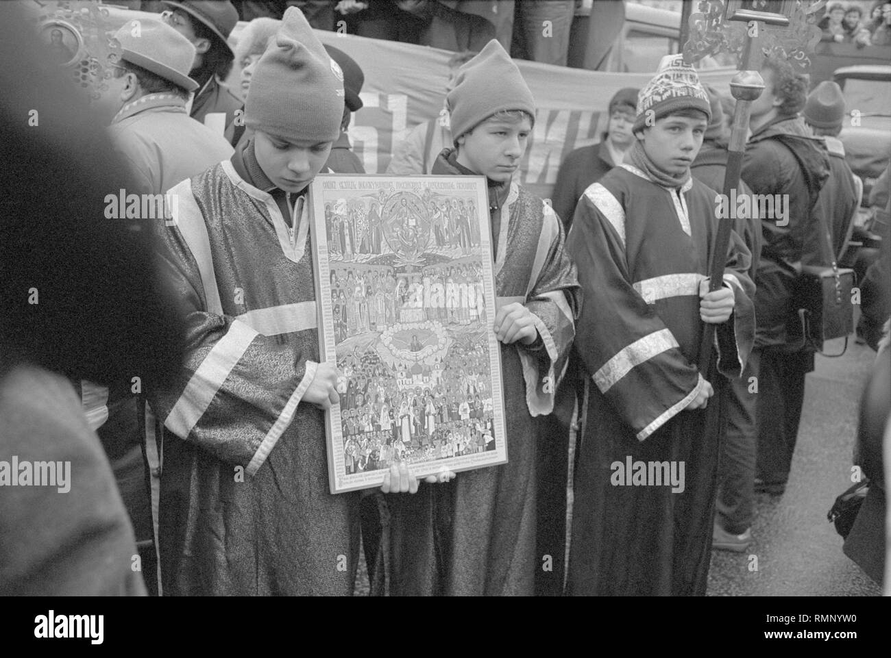Orthodox banner Black and White Stock Photos & Images - Alamy