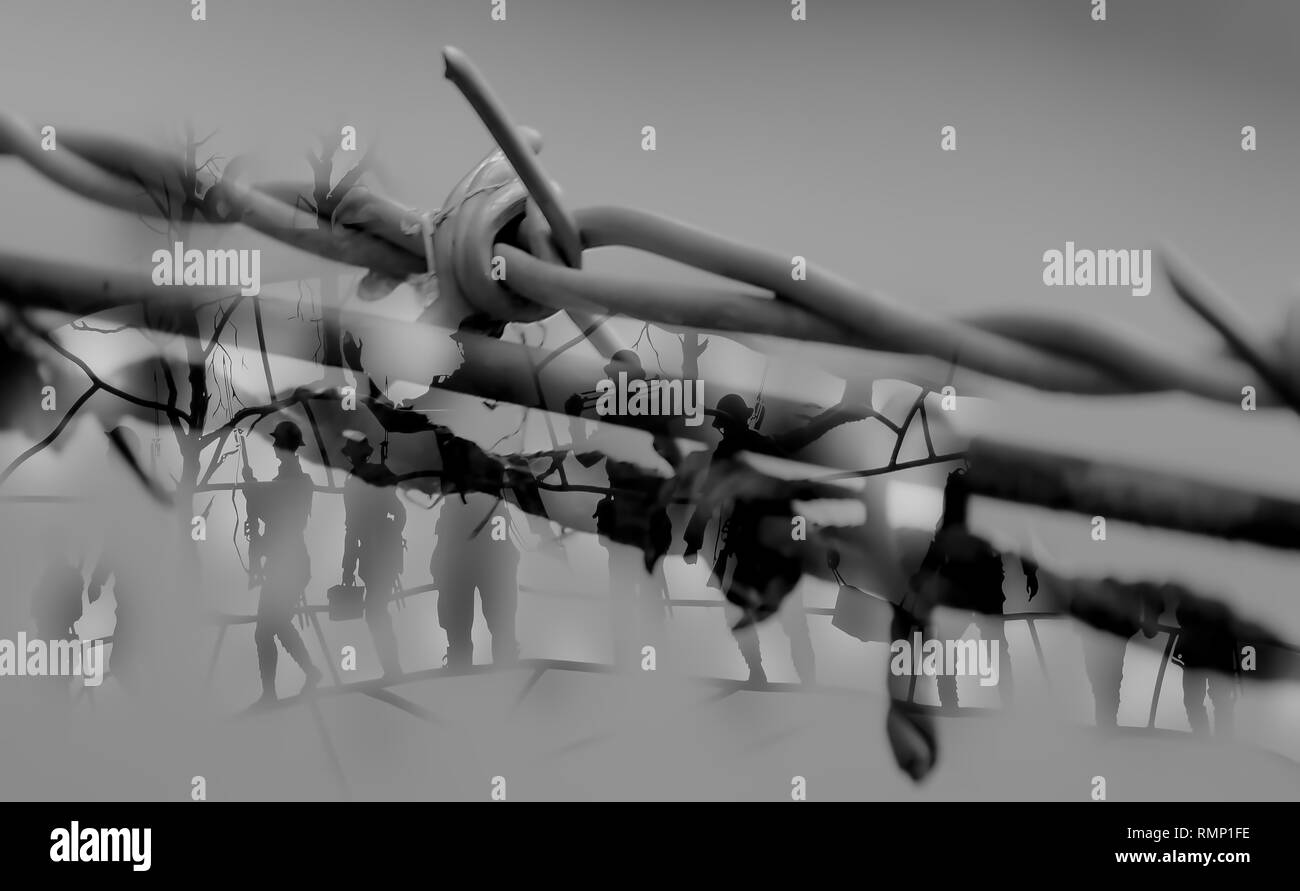 Double wire Black and White Stock Photos & Images - Alamy