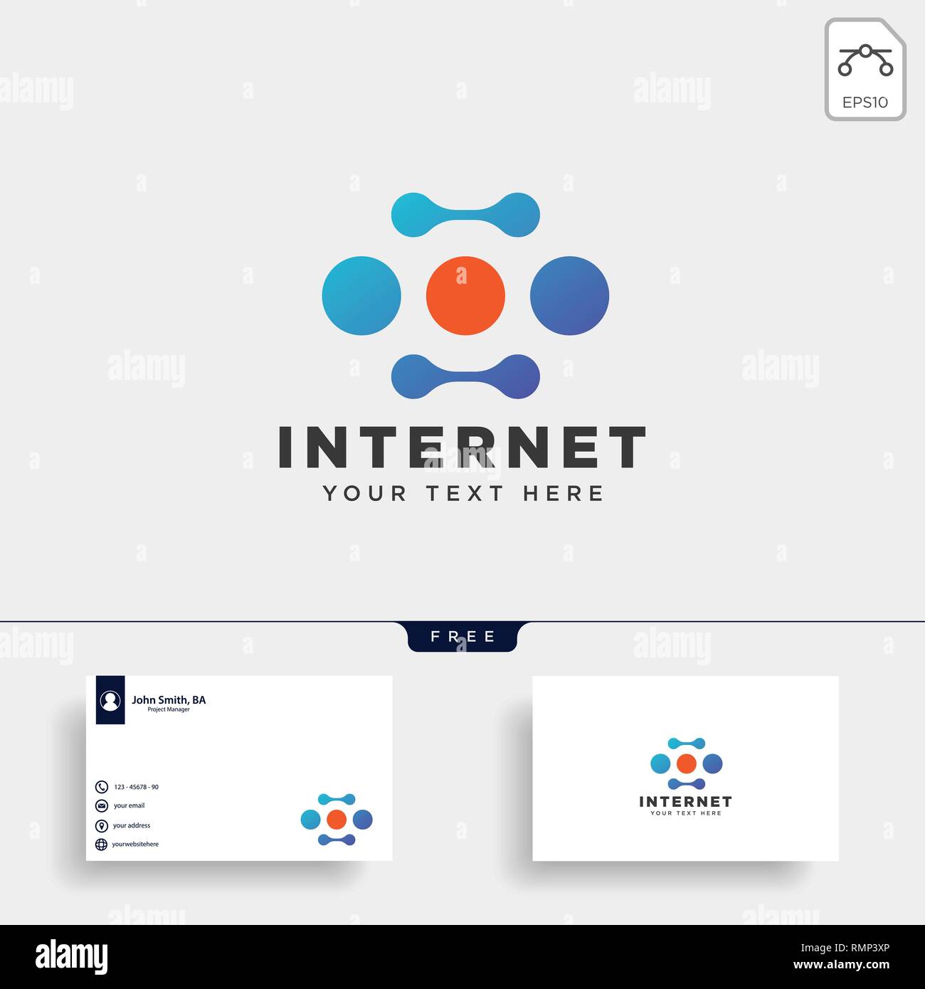 connection communication creative logo template vector illustration ...